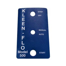 LABEL FOR KLEEN FLO MODEL 500